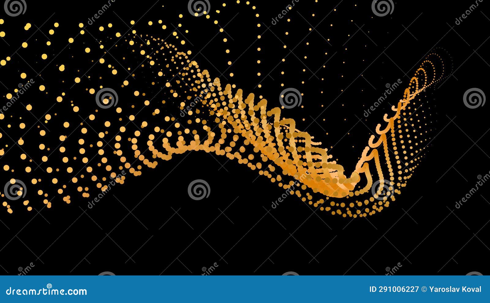 Data Vibrate Pulse Dot Particle Wave. Abstract Bulge Hyperbola Sinusoid ...