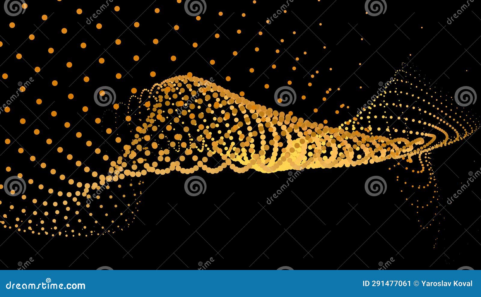 Data Vibrate Pulse Dot Particle Wave. Abstract Bulge Hyperbola Sinusoid ...