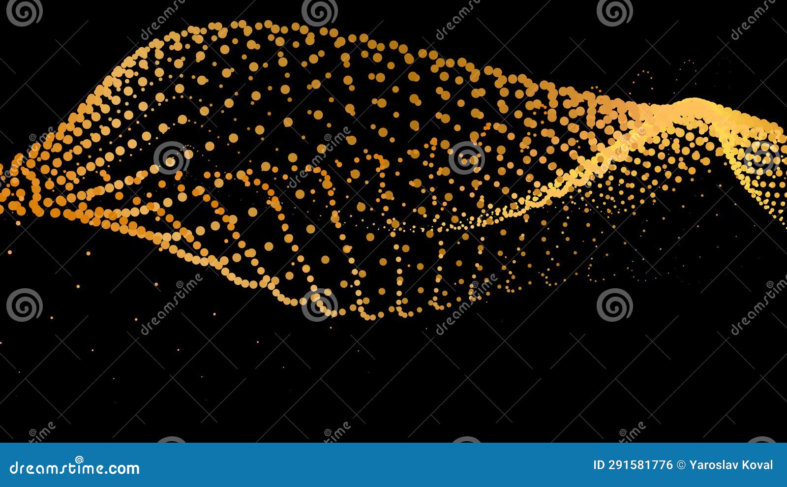 Data Vibrate Pulse Dot Particle Wave. Abstract Bulge Hyperbola Sinusoid ...