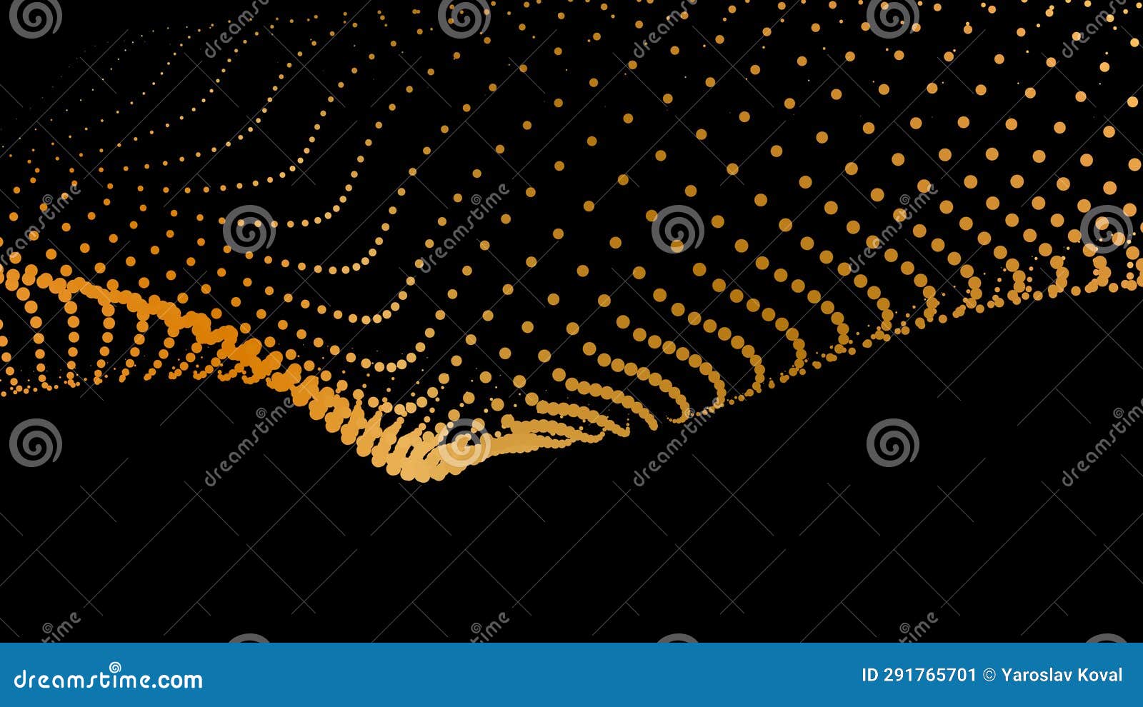 Data Vibrate Pulse Dot Particle Wave. Abstract Bulge Hyperbola Sinusoid ...