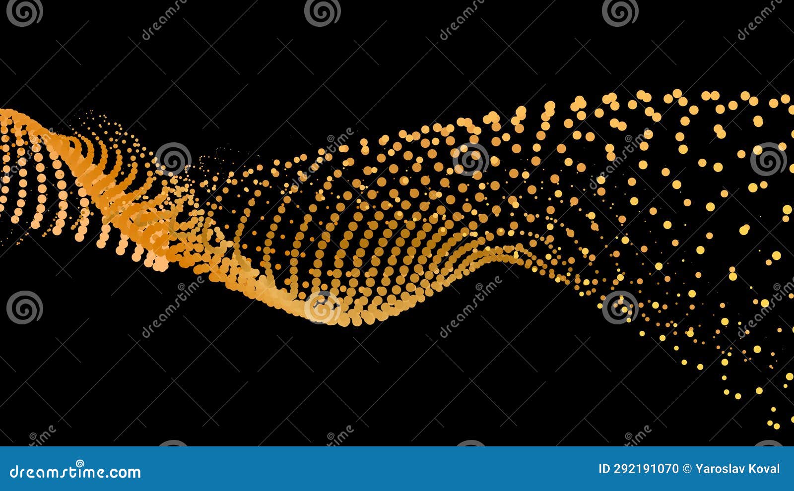Data Vibrate Pulse Dot Particle Wave. Abstract Bulge Hyperbola Sinusoid ...