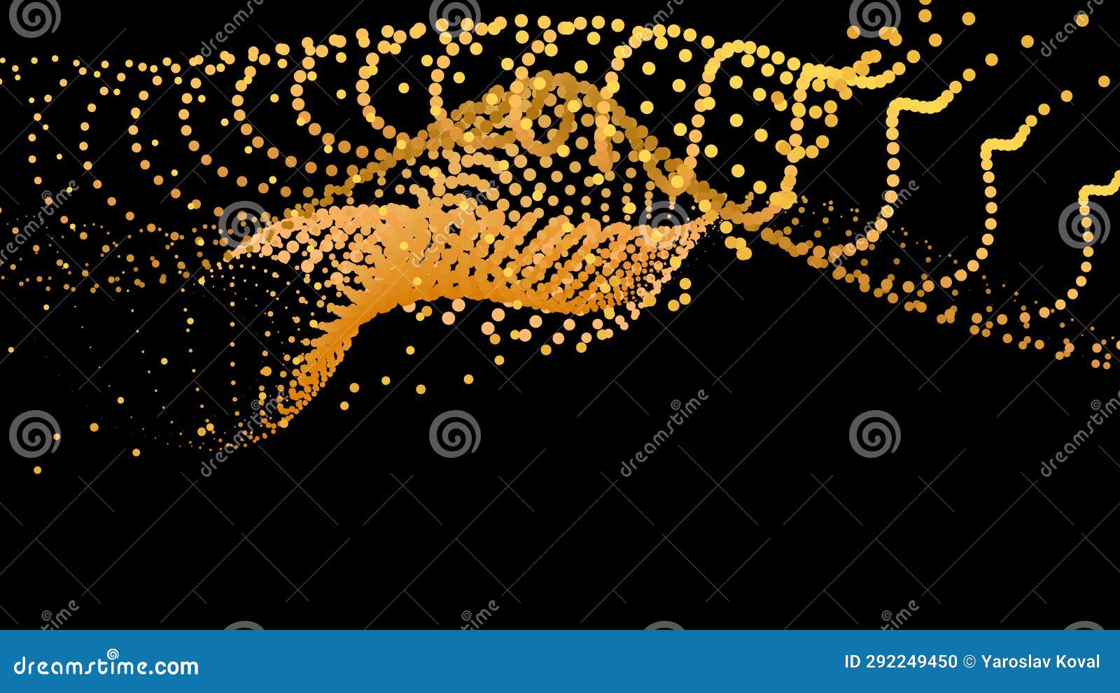 Data Vibrate Pulse Dot Particle Wave. Abstract Bulge Hyperbola Sinusoid ...
