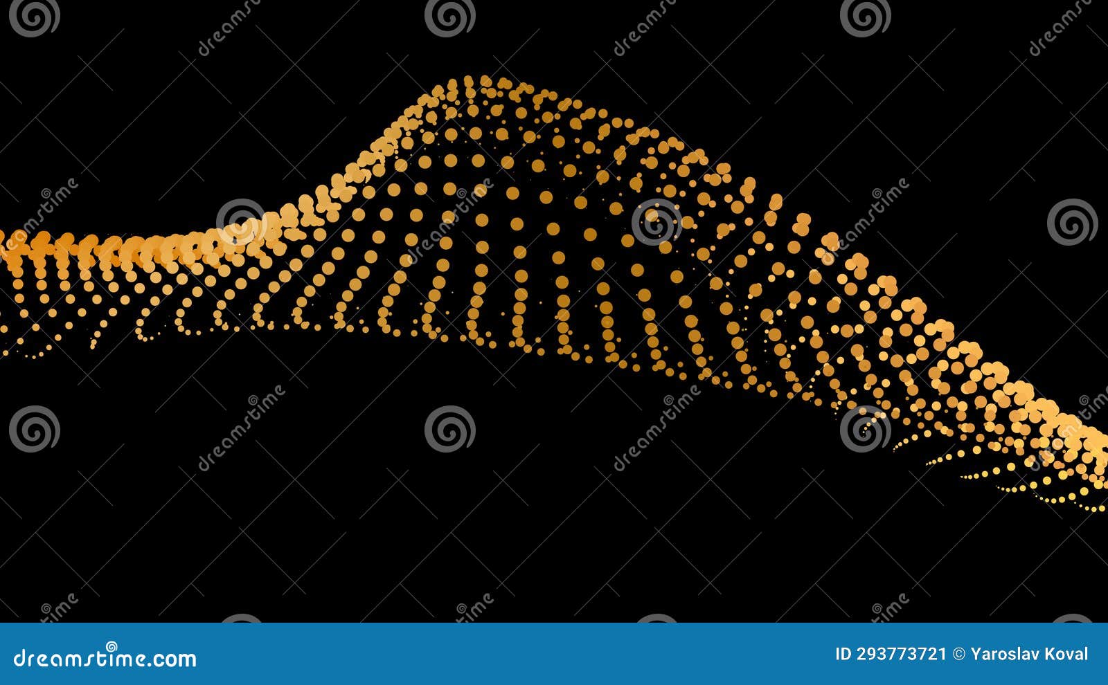 Data Vibrate Pulse Dot Particle Wave. Abstract Bulge Hyperbola Sinusoid ...