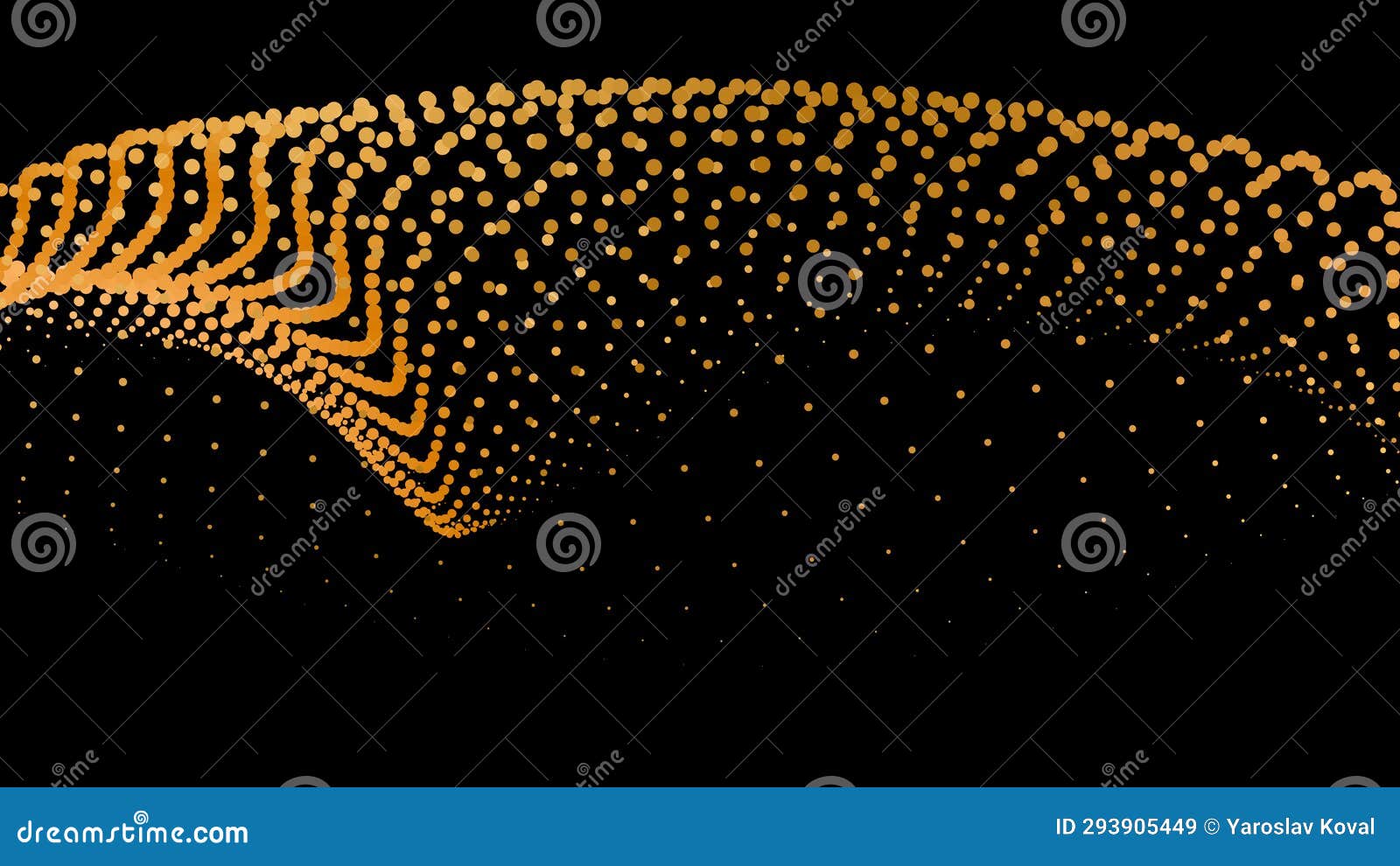 Data Vibrate Pulse Dot Particle Wave. Abstract Bulge Hyperbola Sinusoid ...