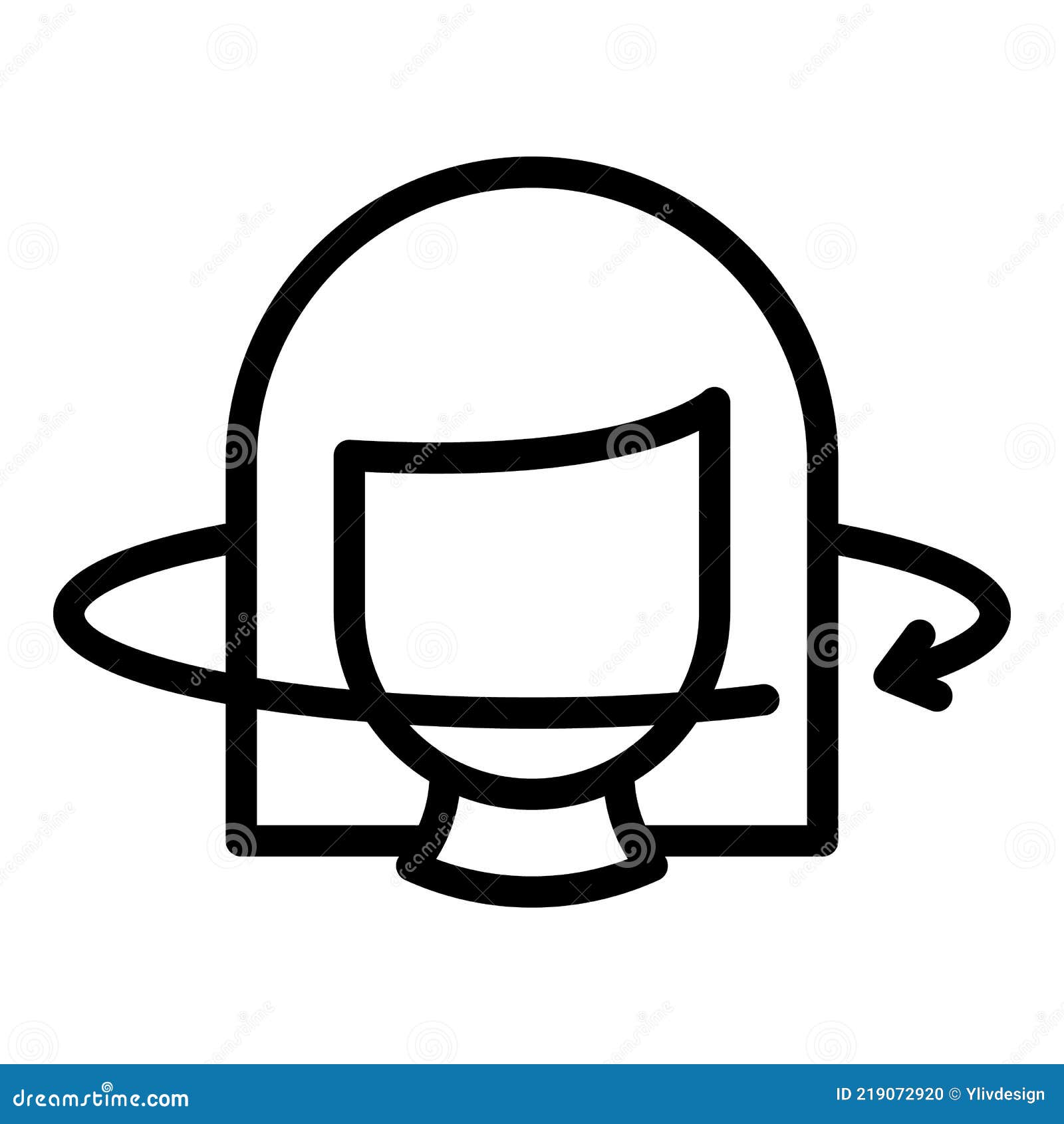 Data Virtual Reality Icon, Outline Style Stock Vector - Illustration of ...
