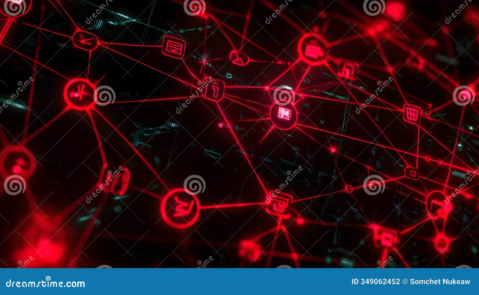 Data Visualization Action Digital Network Infographic Cyber Environment ...