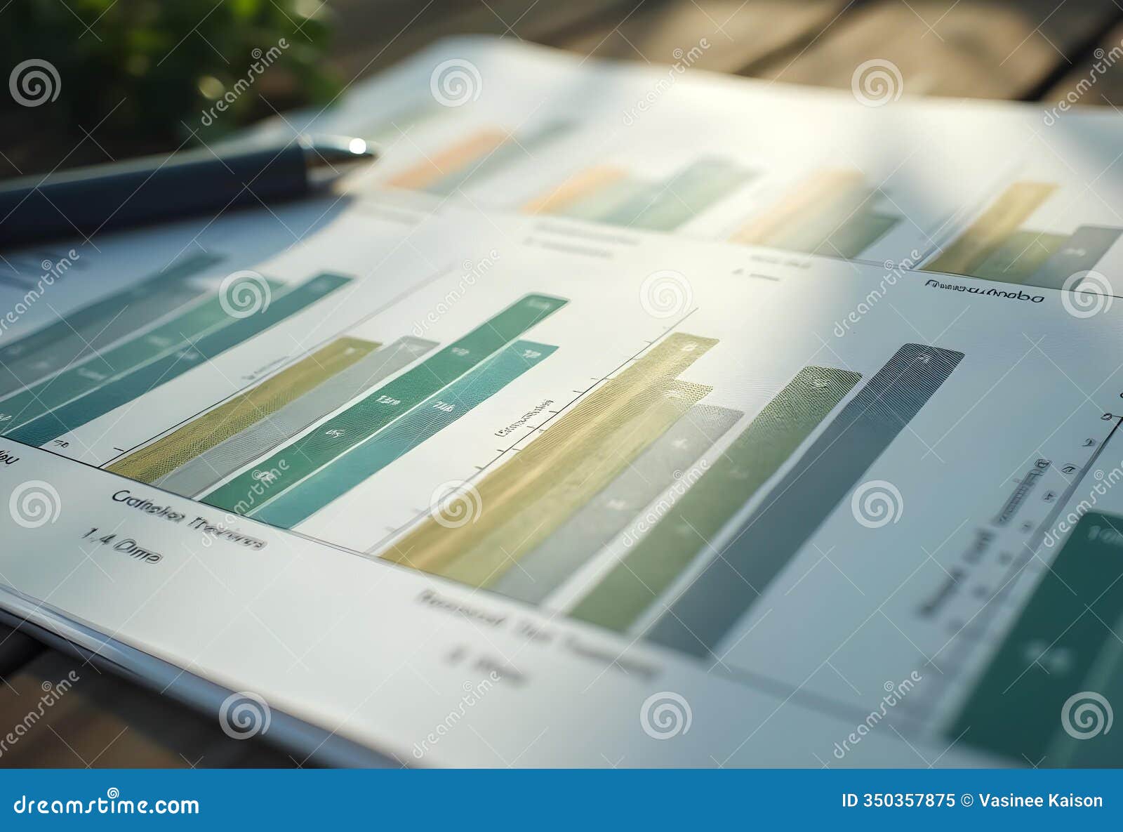 Data Visualization with Bar Graphs on Paper Stock Illustration ... Data Visualization with Bar Graphs on Paper Stock Illustration ...
