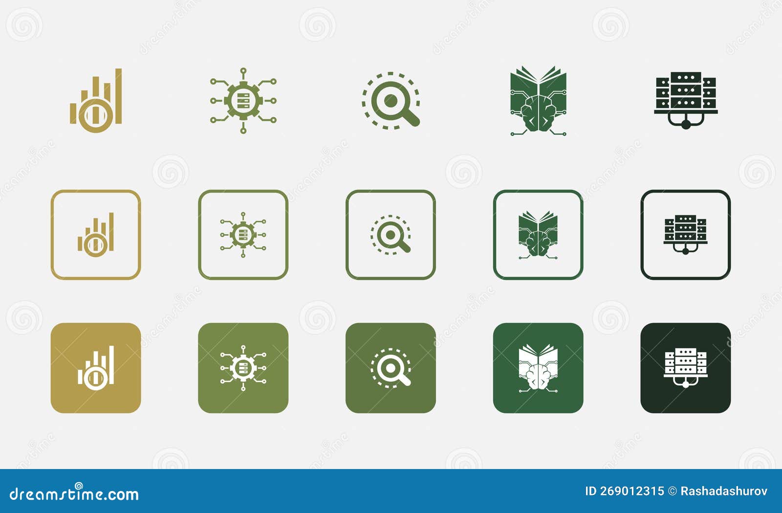 Data Visualization, Big Data, Analytics Stock Vector - Illustration of ...