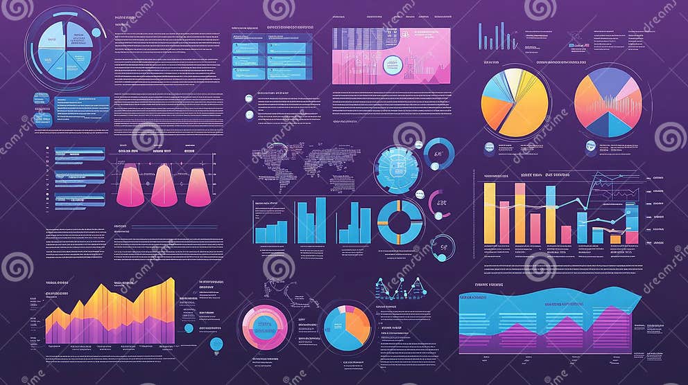 Data Visualization, Business Reports and Charts Stock Photo - Image of ...
