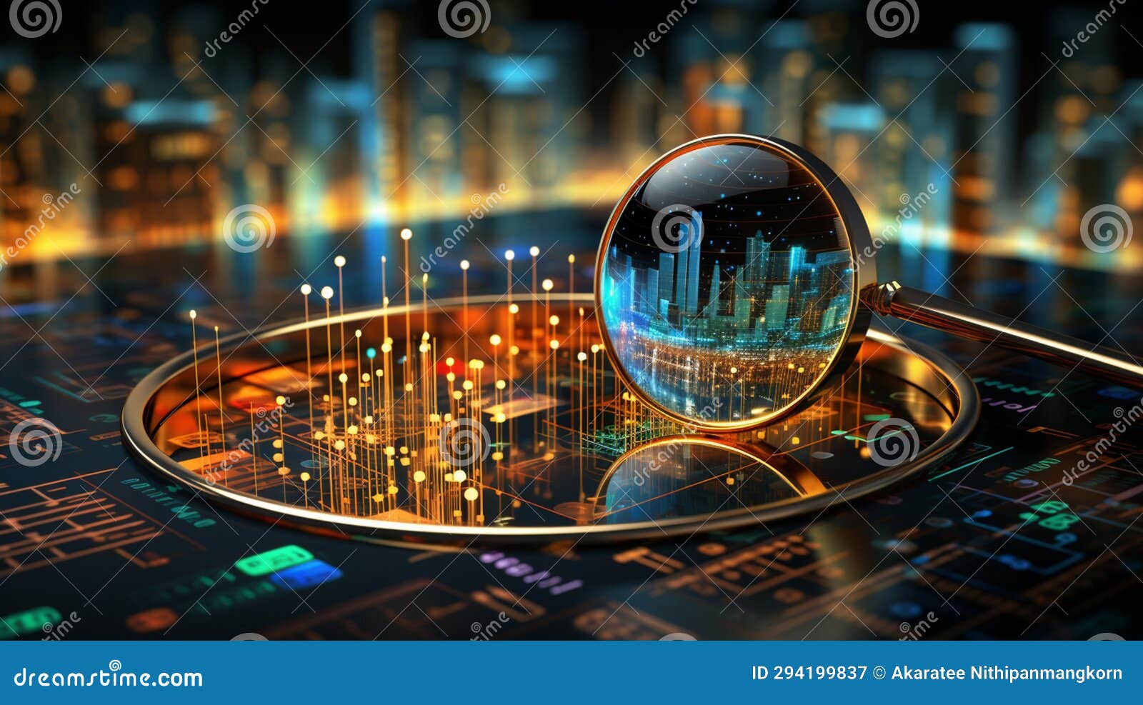 Data Visualization, Close Up Technology Digitalization, Optimization of ...