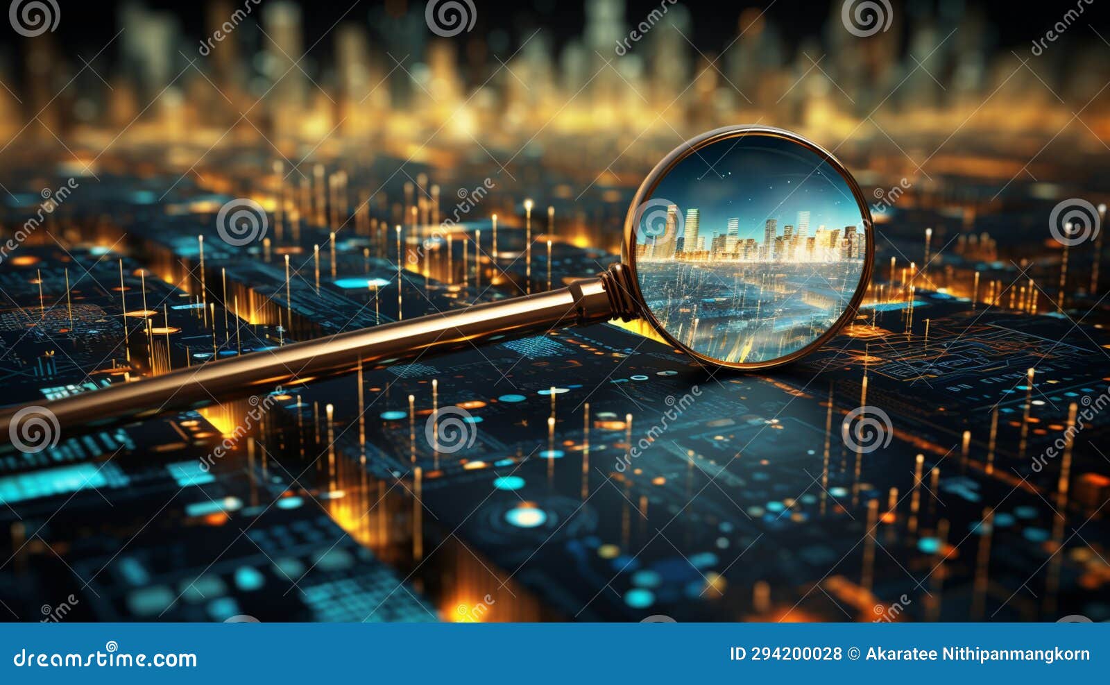 Data Visualization, Close Up Technology Digitalization, Optimization of ...