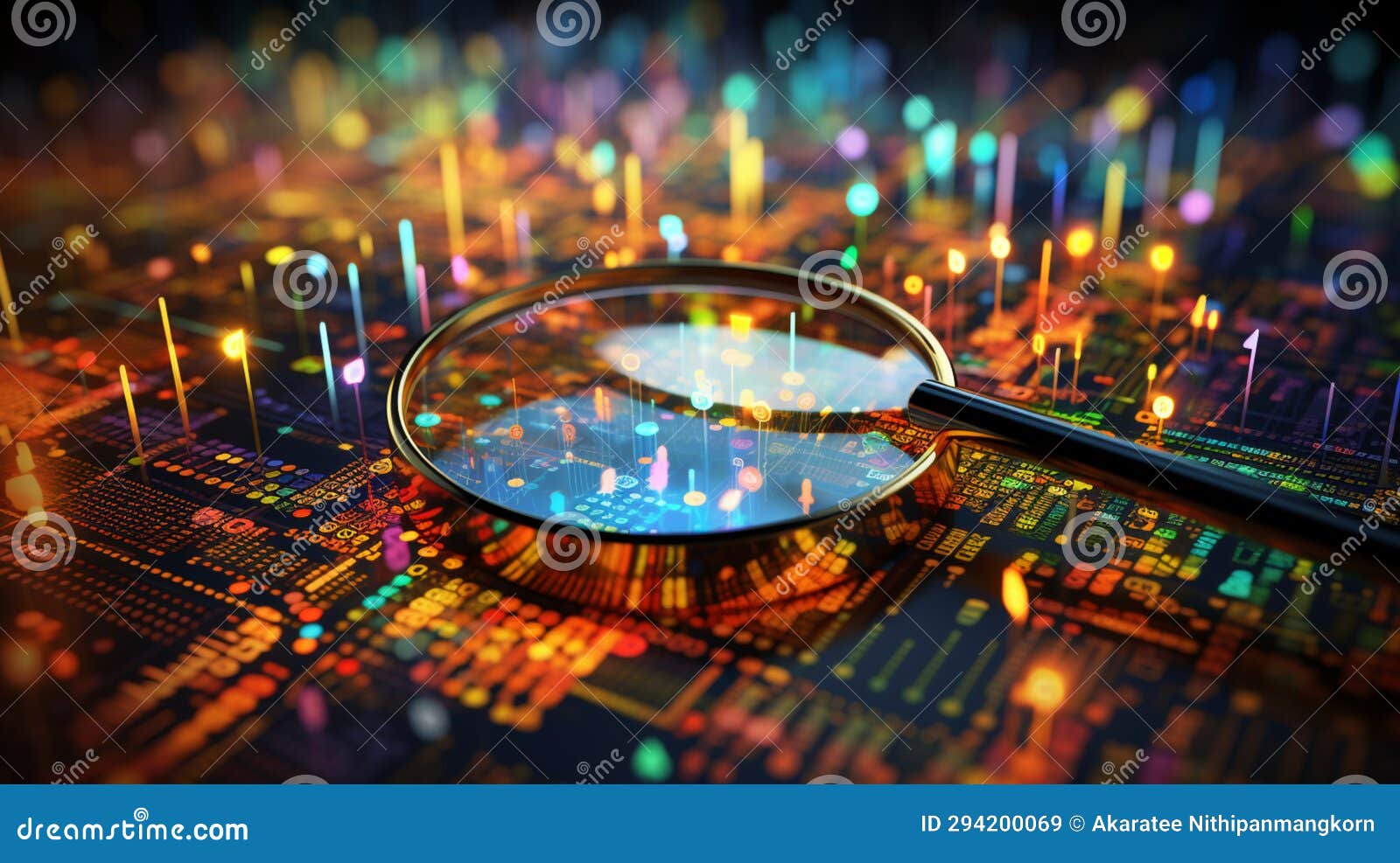 Data Visualization, Close Up Technology Digitalization, Optimization of ...