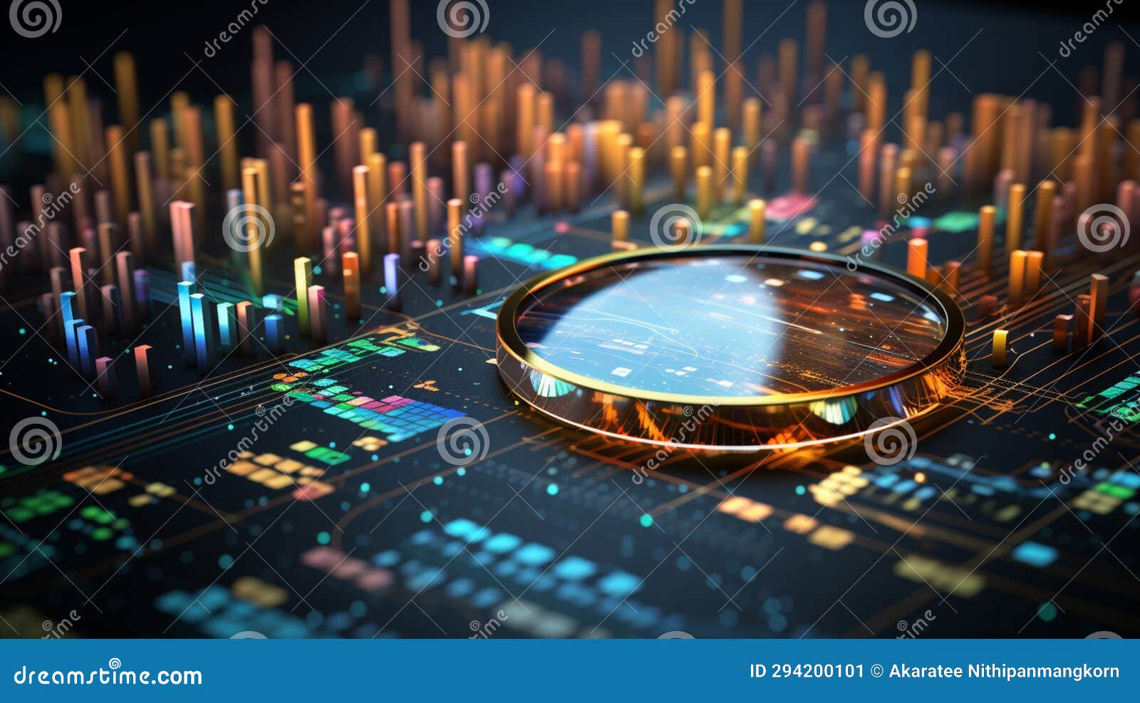 Data Visualization, Close Up Technology Digitalization, Optimization of ...