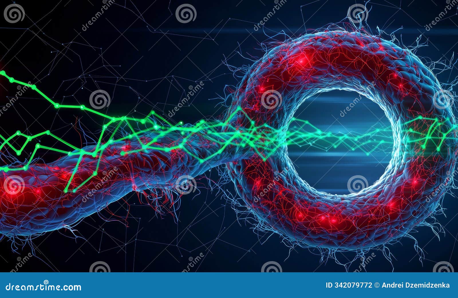 Data Visualization Concept. Abstract Data Radial Plot. Information ...