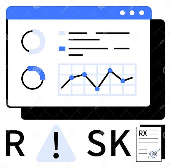 Data Visualization Dashboard with Risk Analysis Elements and ...
