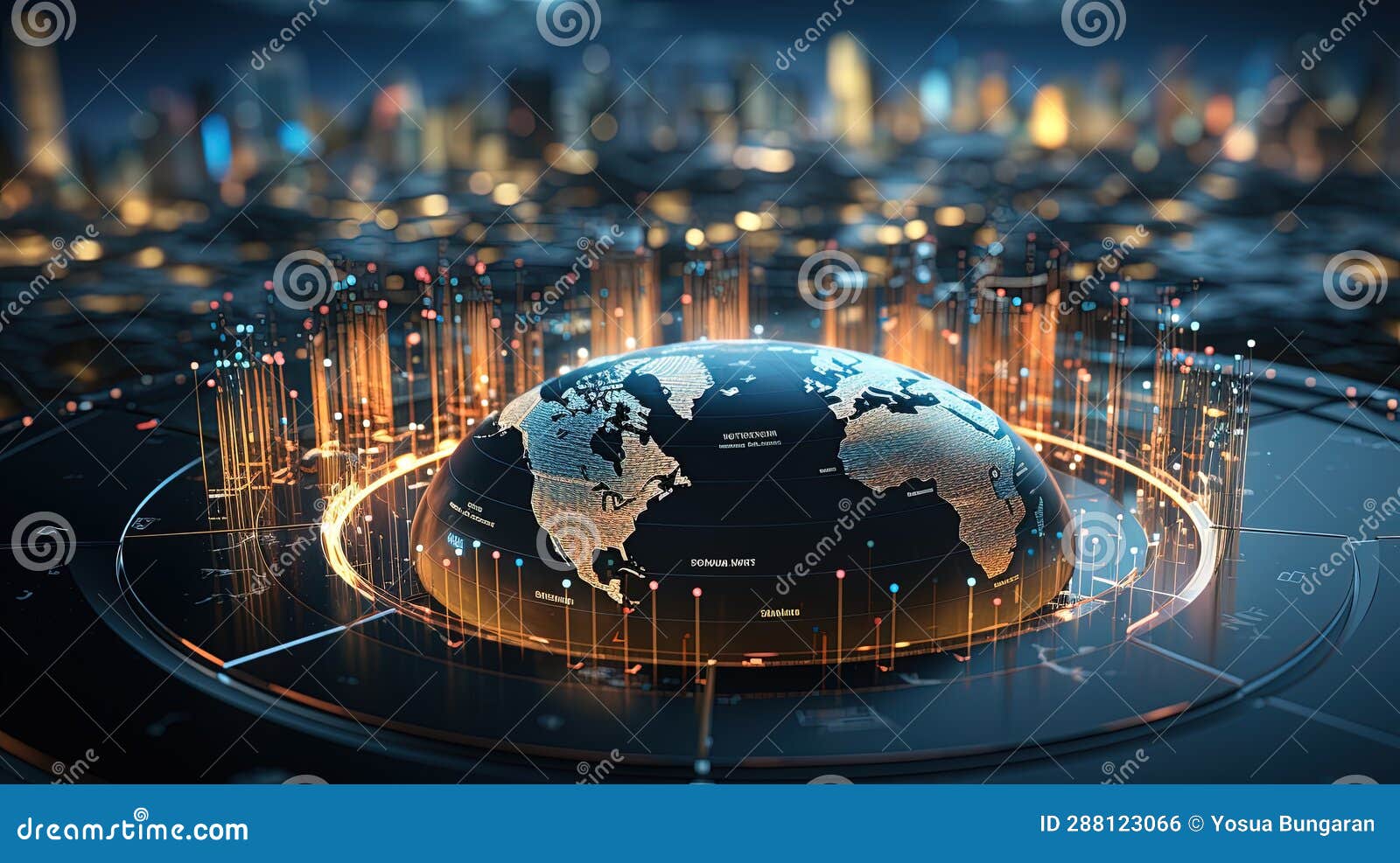 Data Visualization, Digital Art Illustration, Generative AI Stock ...