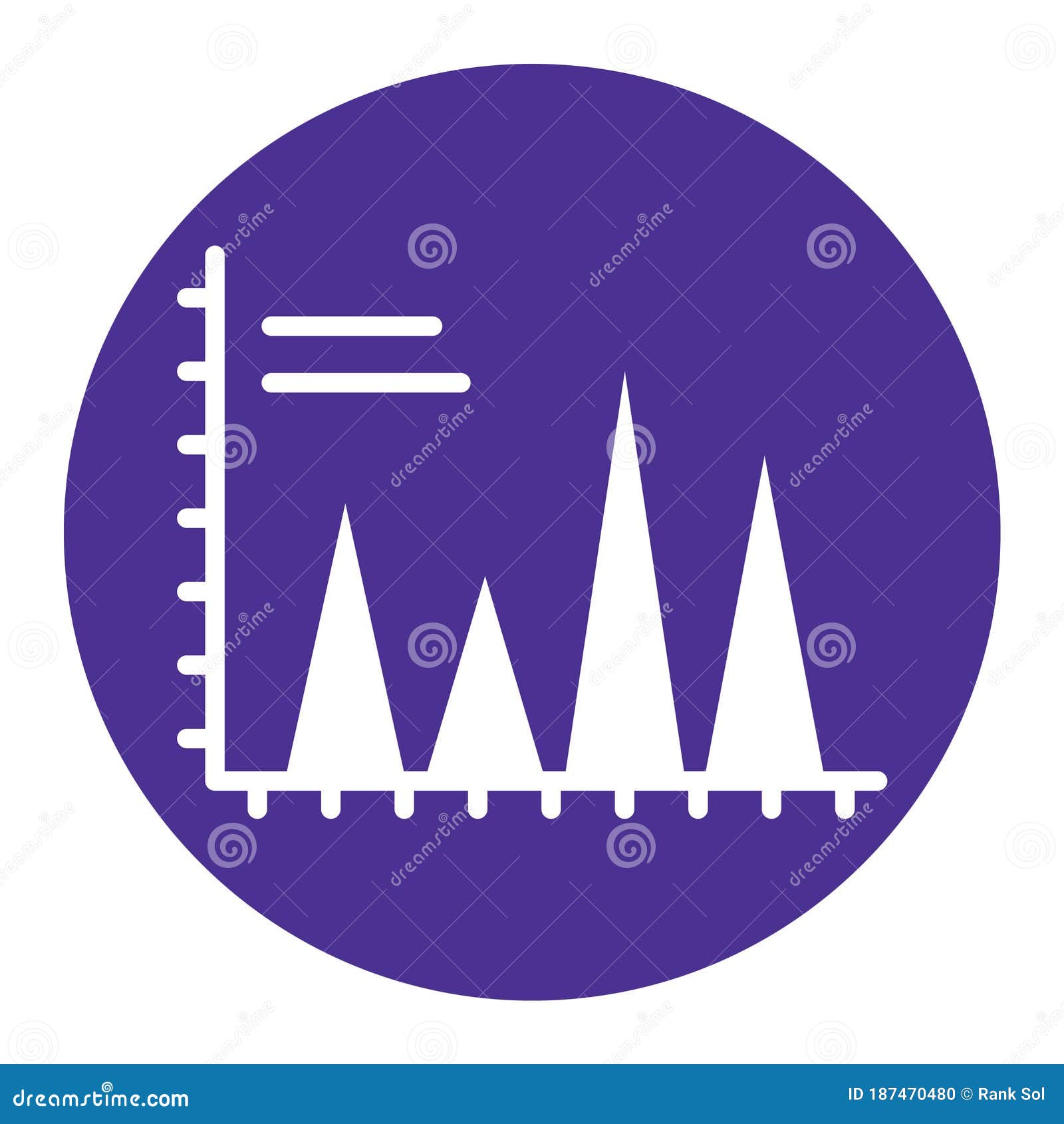 Data Visualization Glyph Style Vector Icon Which Can Easily Modify or ...