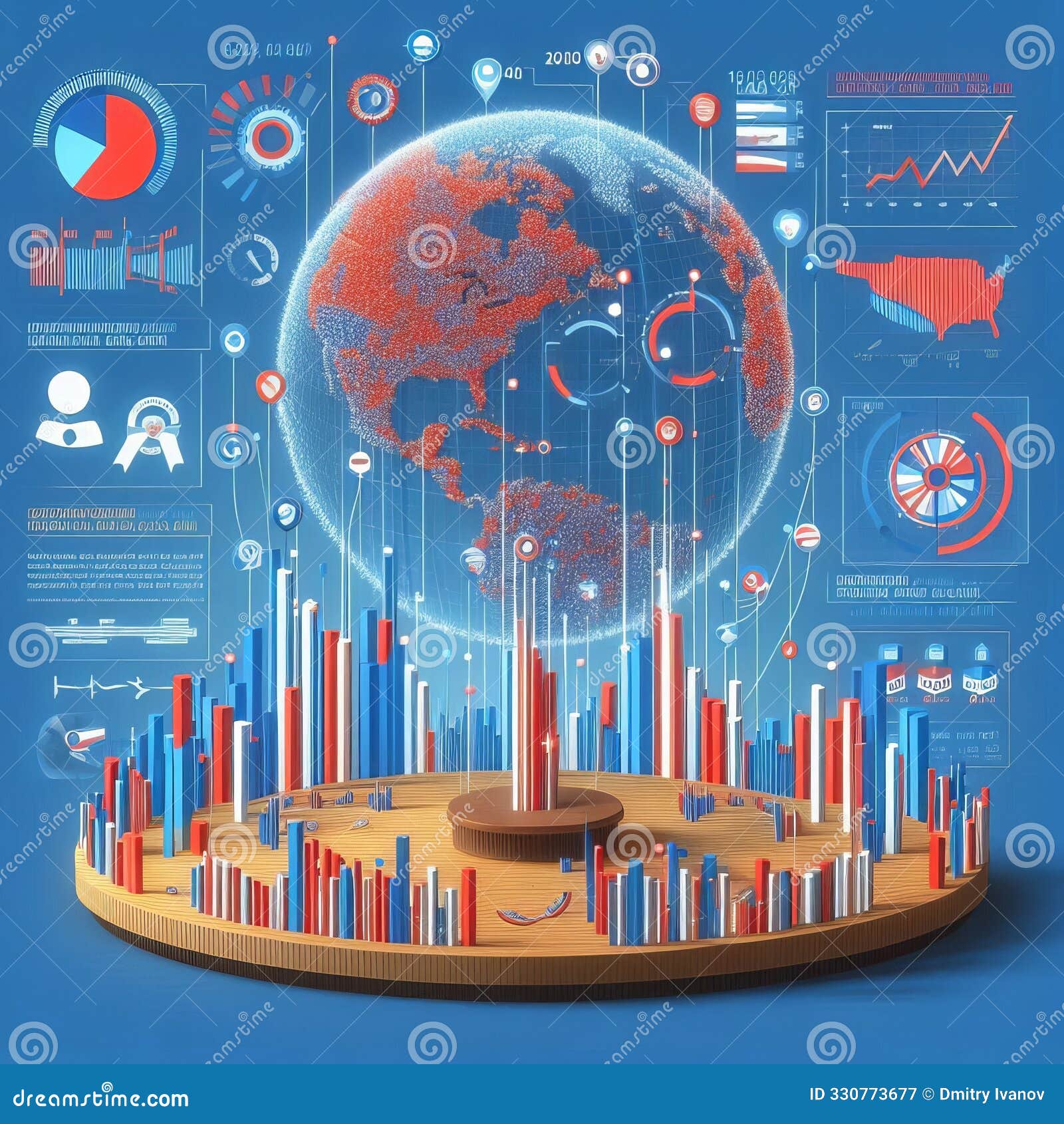 88 Data Visualization Graphics Use Dats Stock Illustration ...