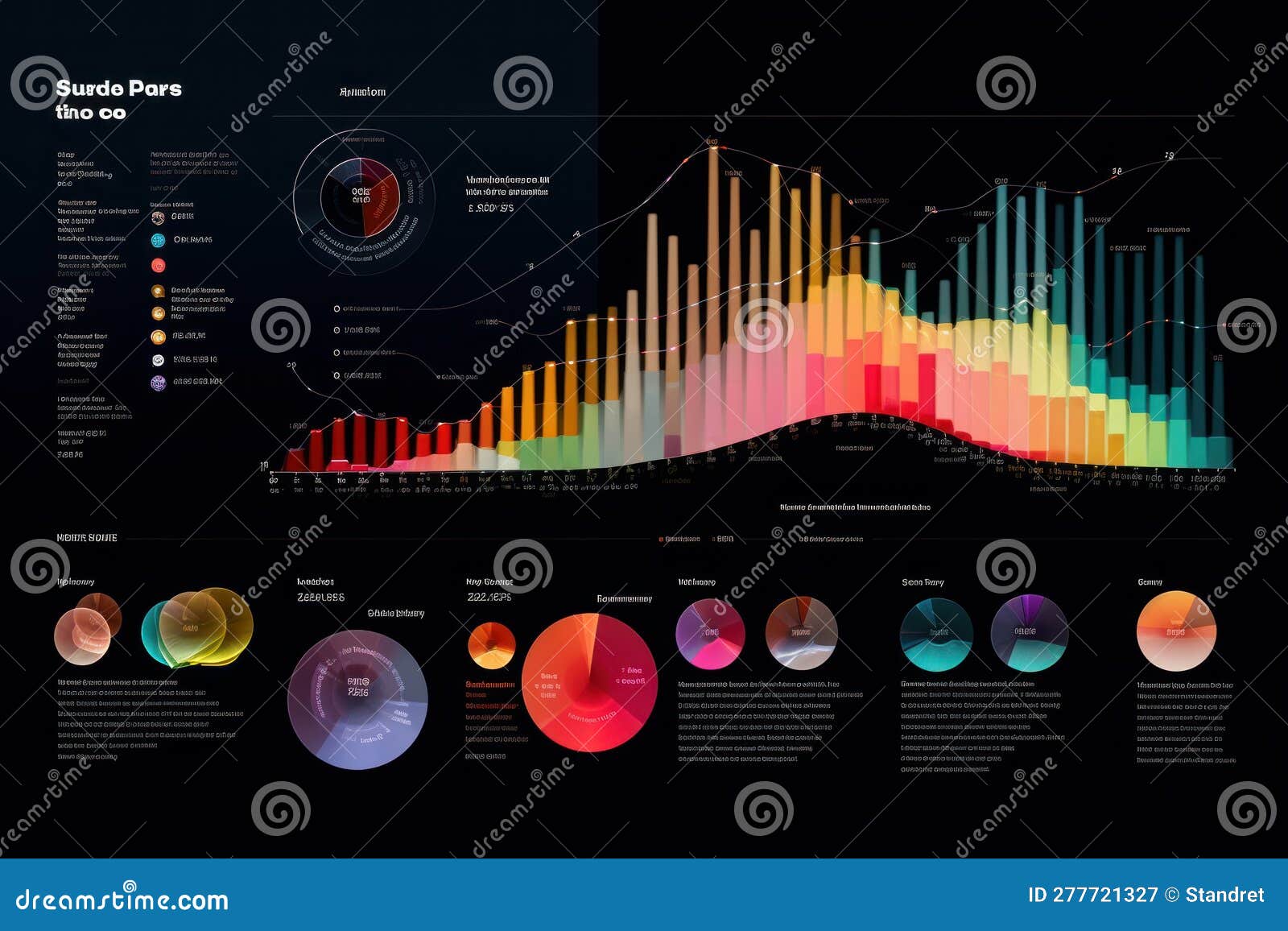 Data Visualization of Graphs. Beautiful Illustration Picture Stock ...