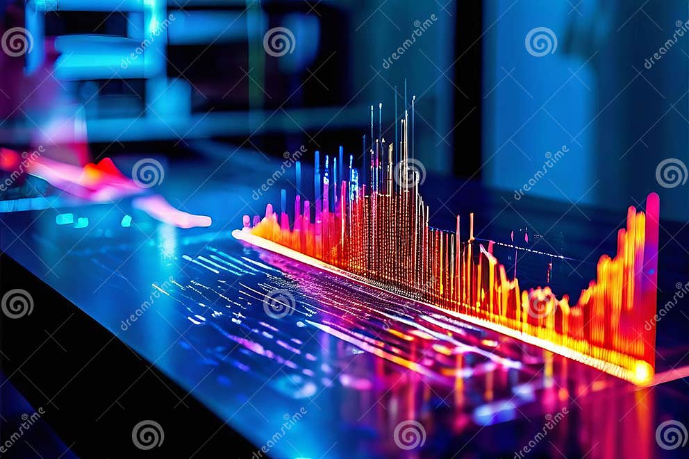 Data Visualization Hologram Complex Data Sets Represented As Int Stock ...