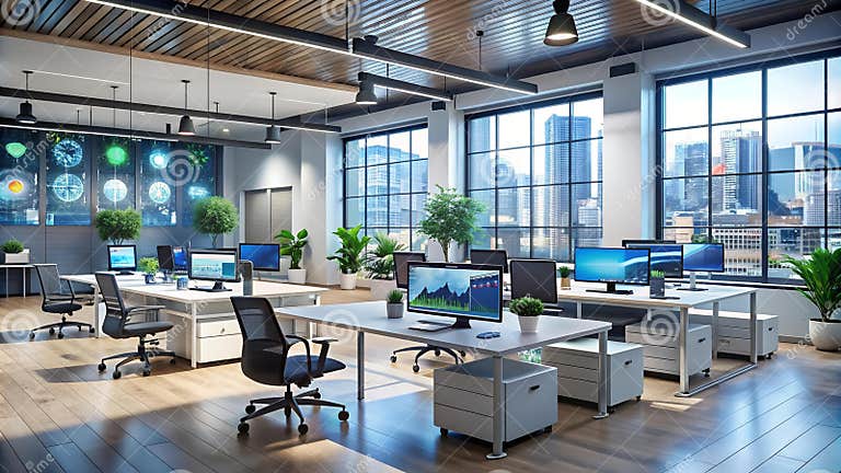 The Data Visualization Hub an Open Plan Office with AI-Powered Data Visualizations and Insights ...