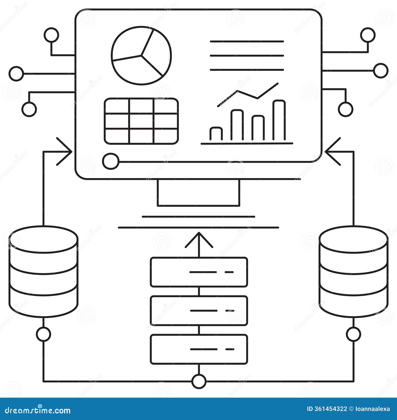 Data Visualization icon stock illustration. Illustration of metrics ...