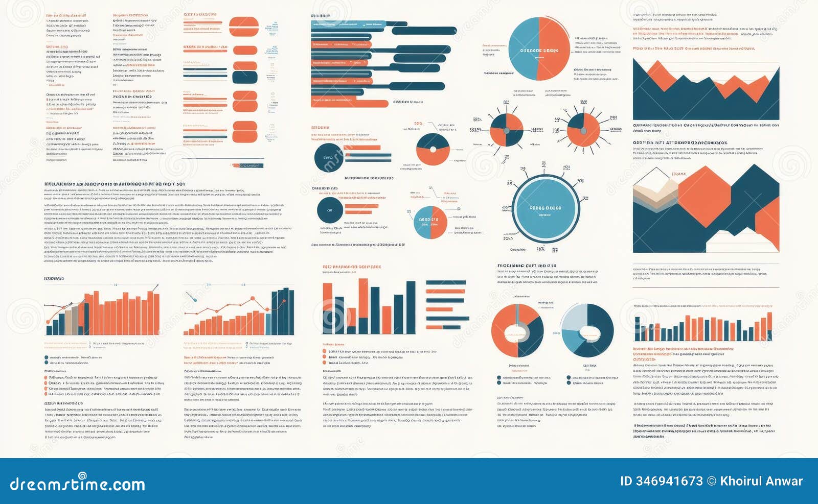 Data Visualization Infographic with Charts Graphs Text Perfect for ...