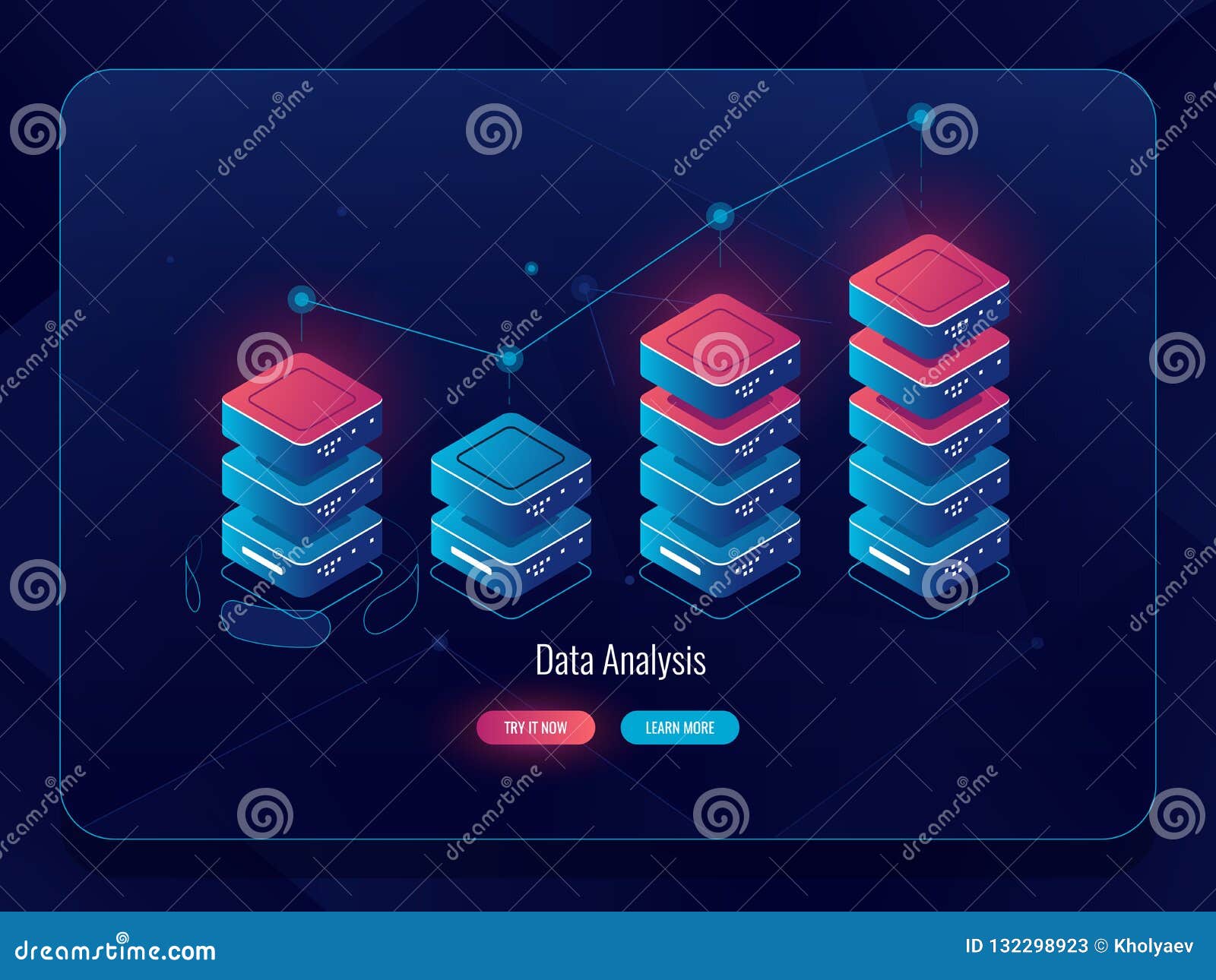 Data Visualization Isometric Cion, Information Graphic Chart, Progress ...