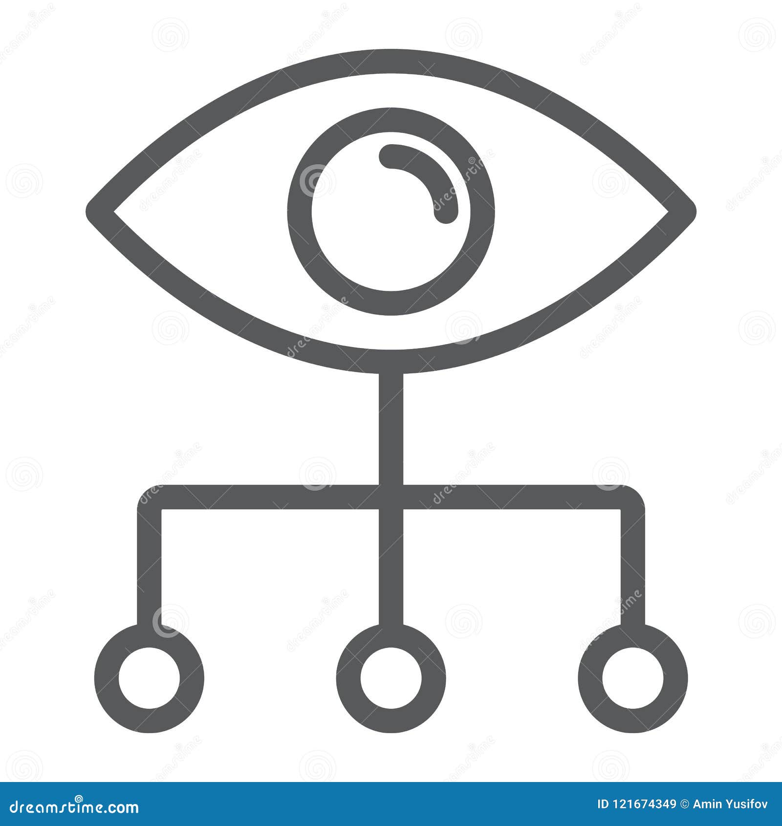 Data Visualization Line Icon, Data and Analytics Stock Vector ...