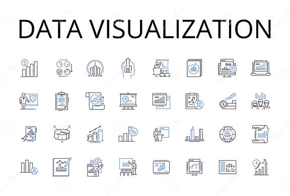 Data Visualization Line Icons Collection. Information Display, Graphic ...