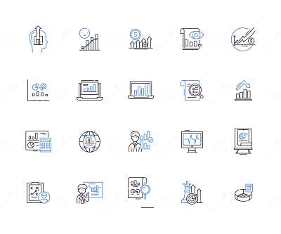 Data Visualization Outline Icons Collection. Data, Visualization, Chart, Graph, Map, Plot ...