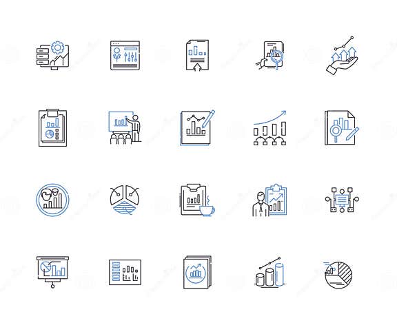 Data Visualization Outline Icons Collection. Data, Visualization, Chart, Graph, Map, Plot ...