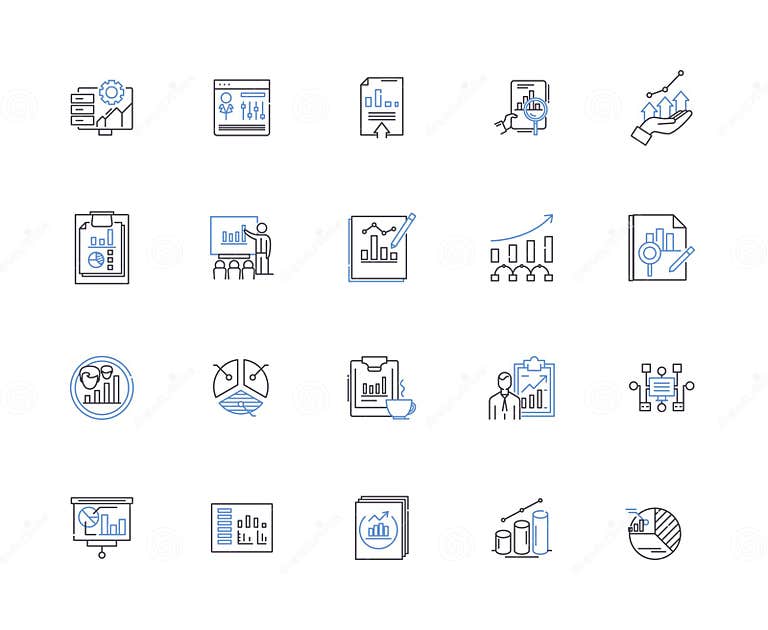 Data Visualization Outline Icons Collection. Data, Visualization, Chart ...