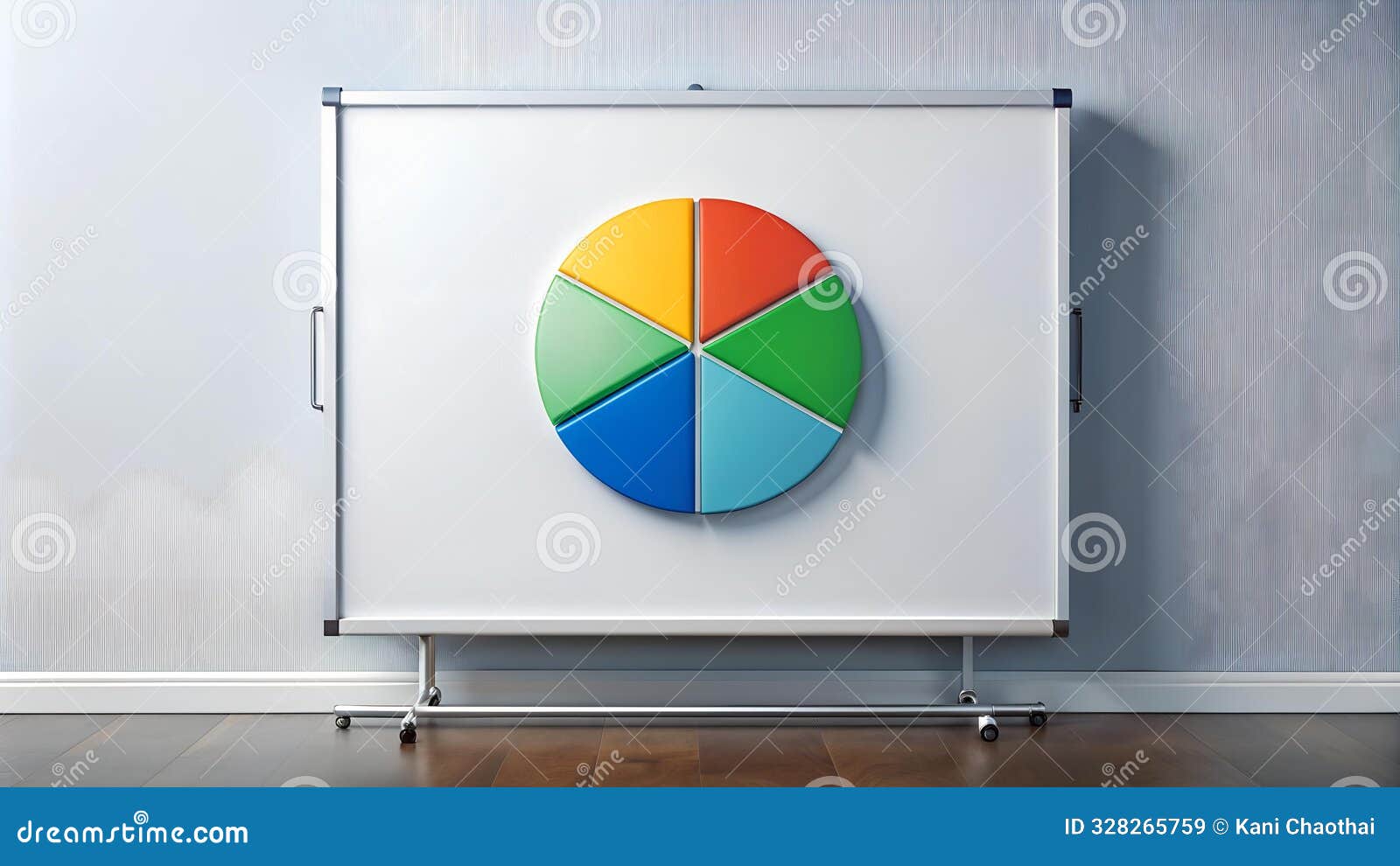 Data Visualization: Pie Chart on a Whiteboard Generative AI Stock ...