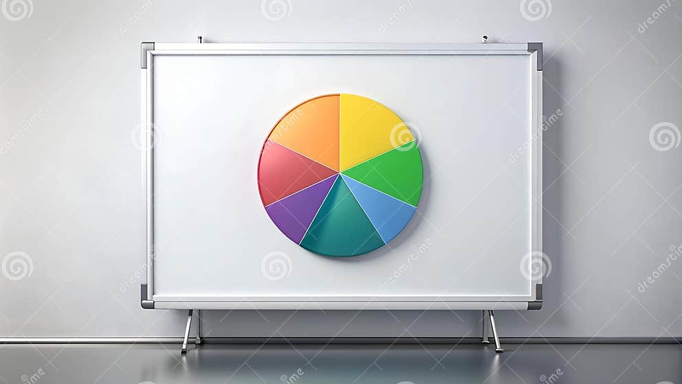 Data Visualization: Pie Chart on a Whiteboard Generative AI Stock ...