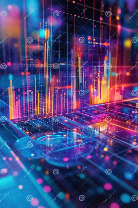 Data Visualization, a Visual Display of Data Featuring a Table and a ...
