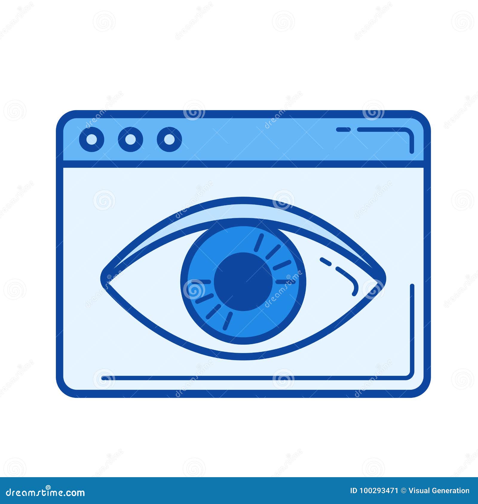 Data Vizualization Line Icon. Stock Vector - Illustration of internet ...