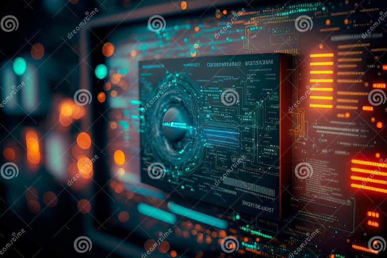 Data Volume Analysis and Informatics Data Structure Generative AI Stock Photo - Image of ...