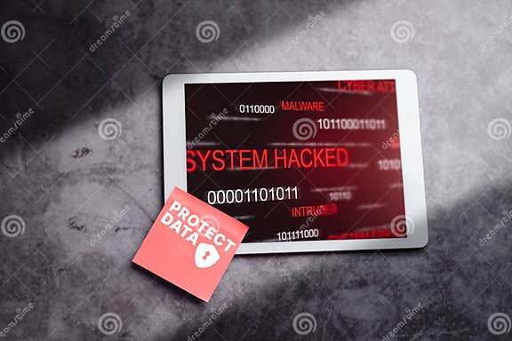 Data Vulnerability, Data Breach. Compromised Information Concept. Stock ...