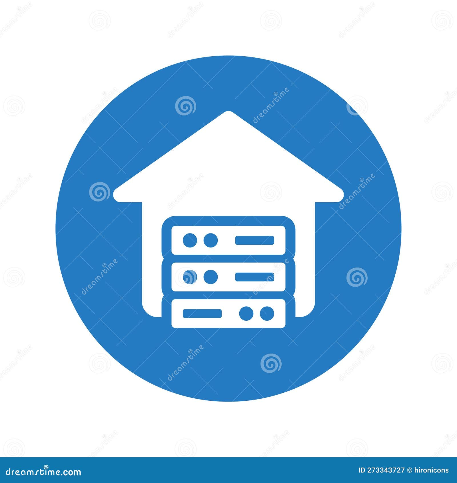 Data warehouse icon stock illustration. Illustration of hosting - 273343727