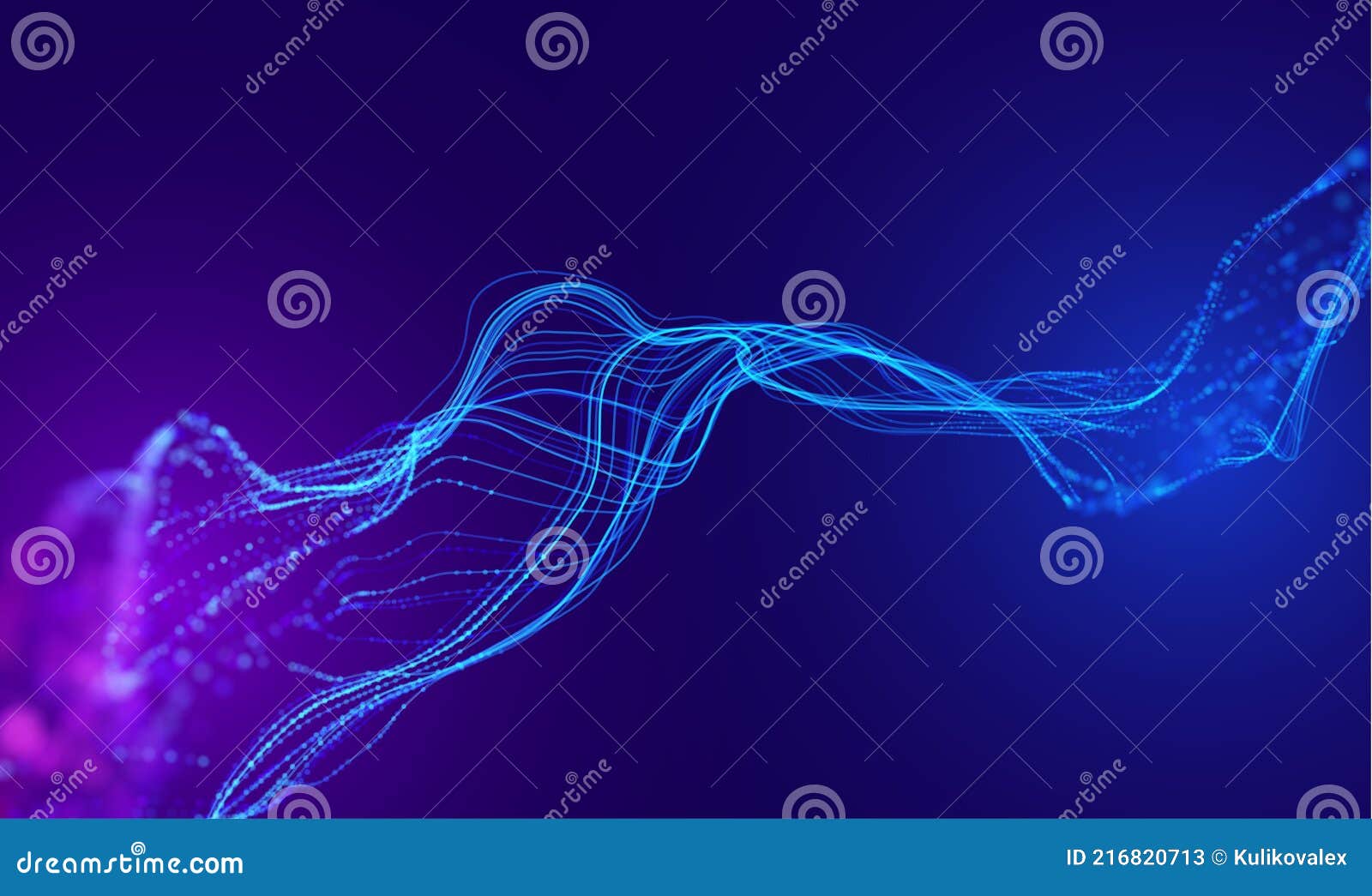 Data Wave Connect Line Bg. Data Graph Flow Technology Stock Vector ...
