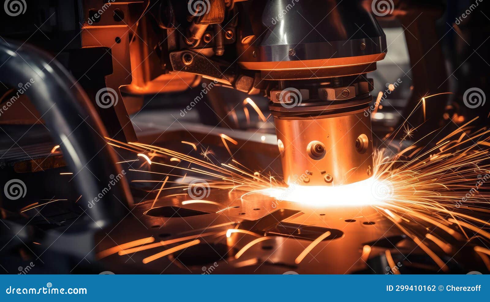 Data Welding Process by Automatic Welding Stock Illustration ...