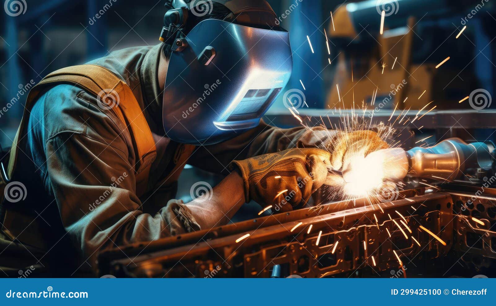 Data Welding Process by Automatic Welding Stock Photo - Image of ...