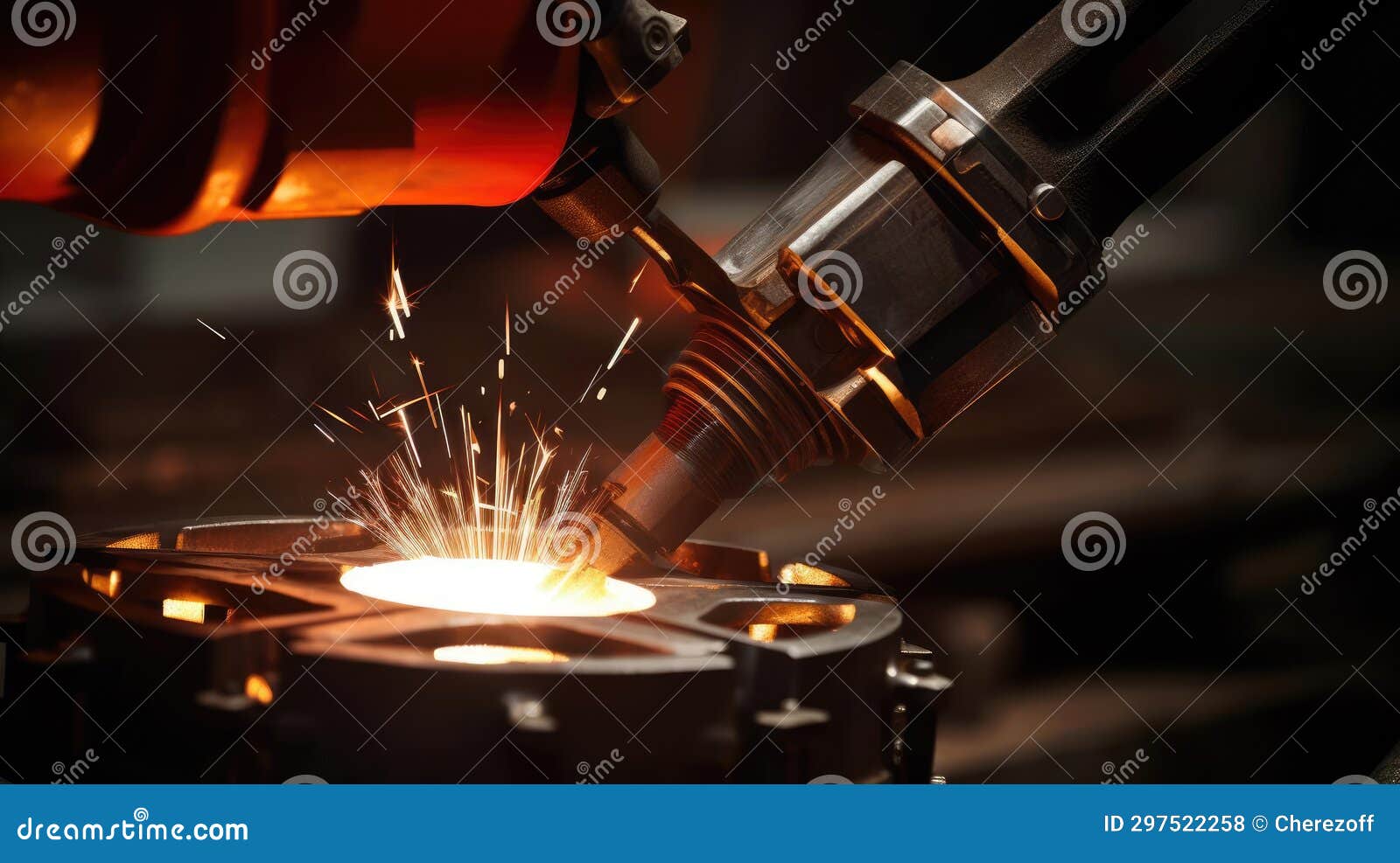 Data Welding Process by Automatic Welding Stock Illustration ...