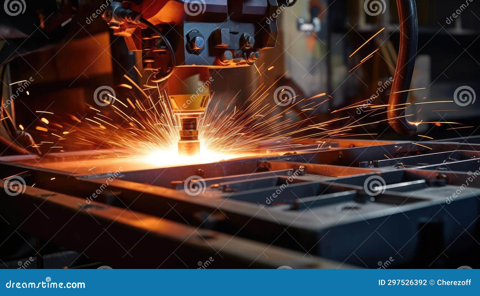 Data Welding Process by Automatic Welding Stock Illustration ...