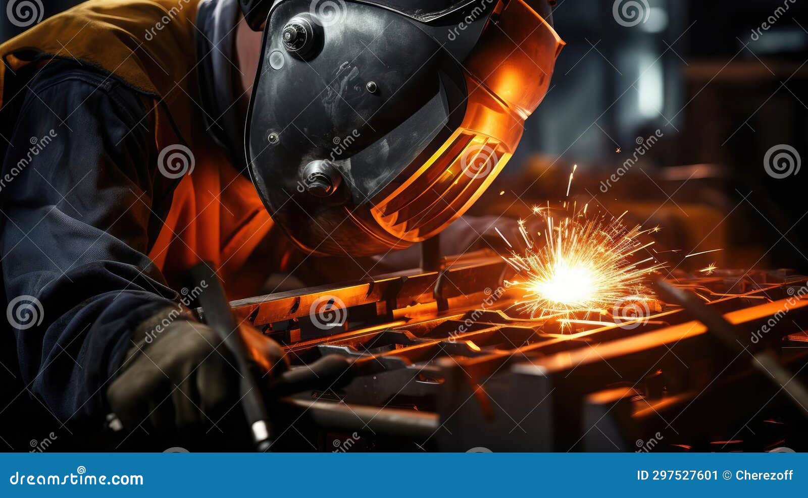 Data Welding Process by Automatic Welding Stock Illustration ...
