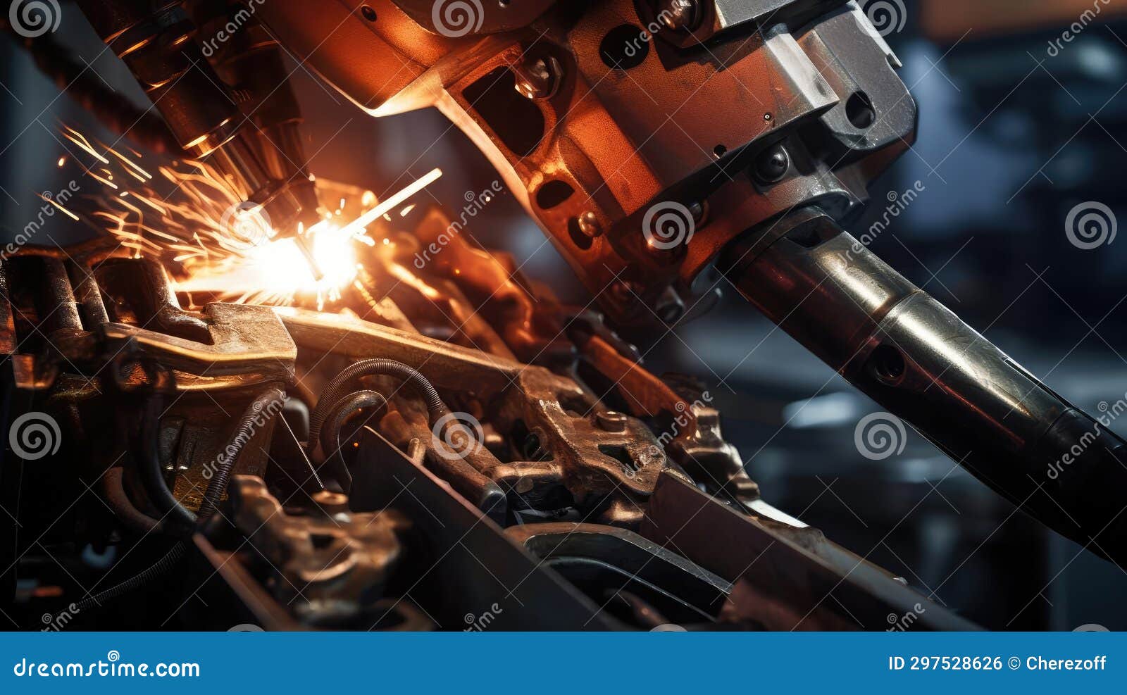 Data Welding Process by Automatic Welding Stock Photo - Image of ...