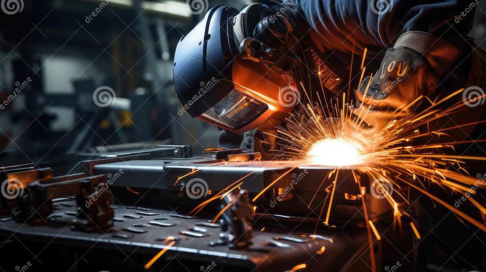 Data Welding Process by Automatic Welding Stock Photo - Image of ...