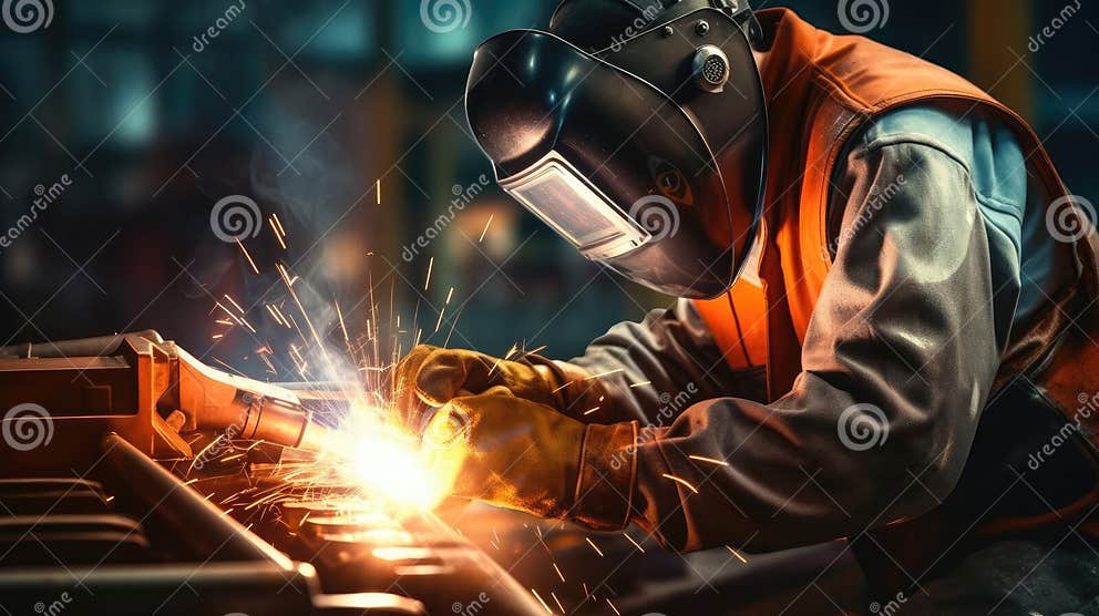 Data Welding Process by Automatic Welding Stock Photo - Image of ...