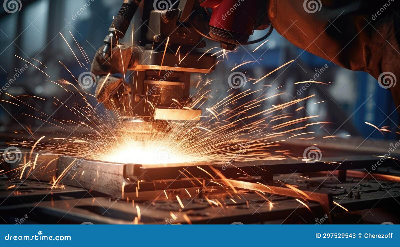 Data Welding Process by Automatic Welding Stock Illustration ...